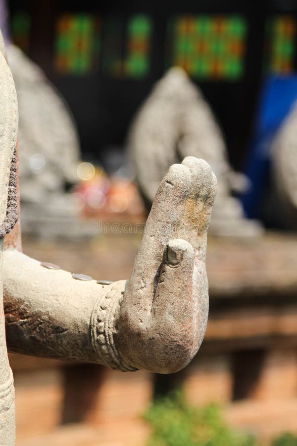 Deva statue stock image. Image of deity, asia, carved - 77132355