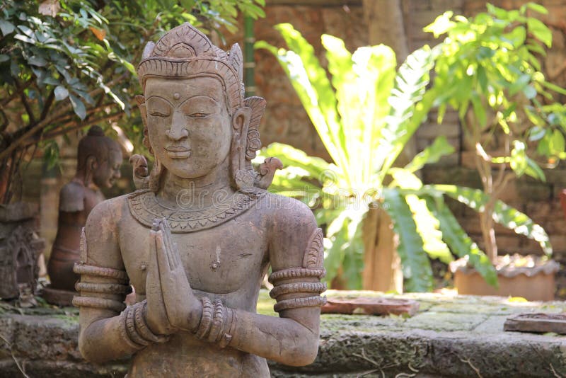 Deva statue stock image. Image of body, asia, handmade - 53004681