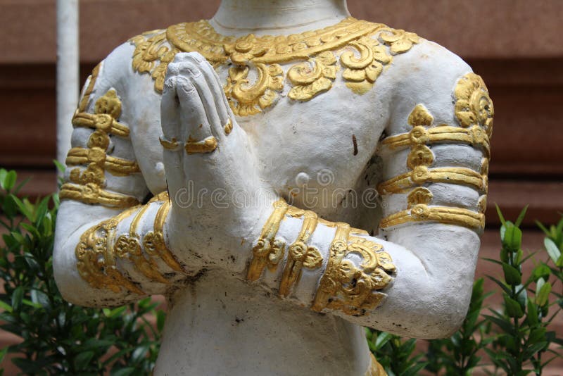 Deva statue. stock image. Image of guardian, model, deva - 46670277