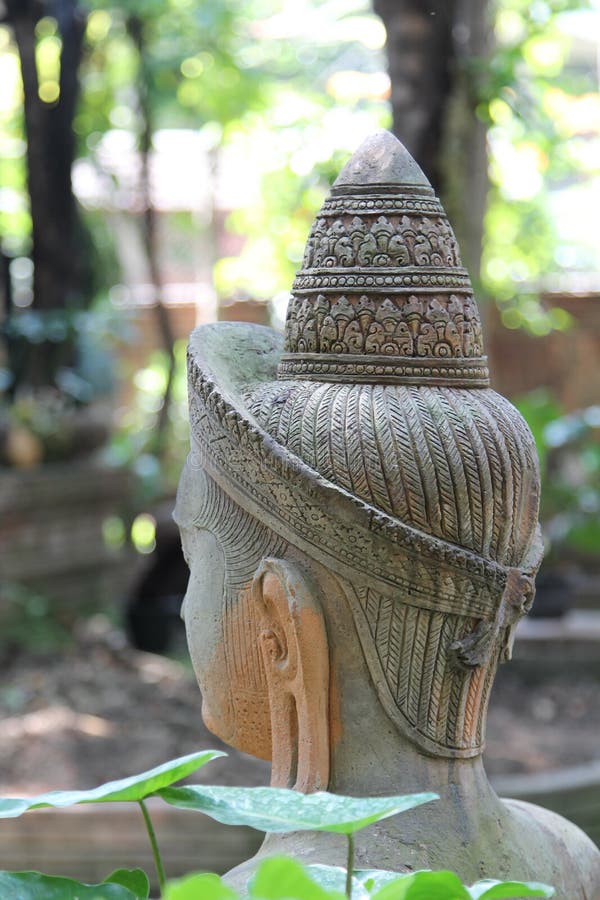 Deva statue. stock image. Image of decor, ancient, prayer - 46670045