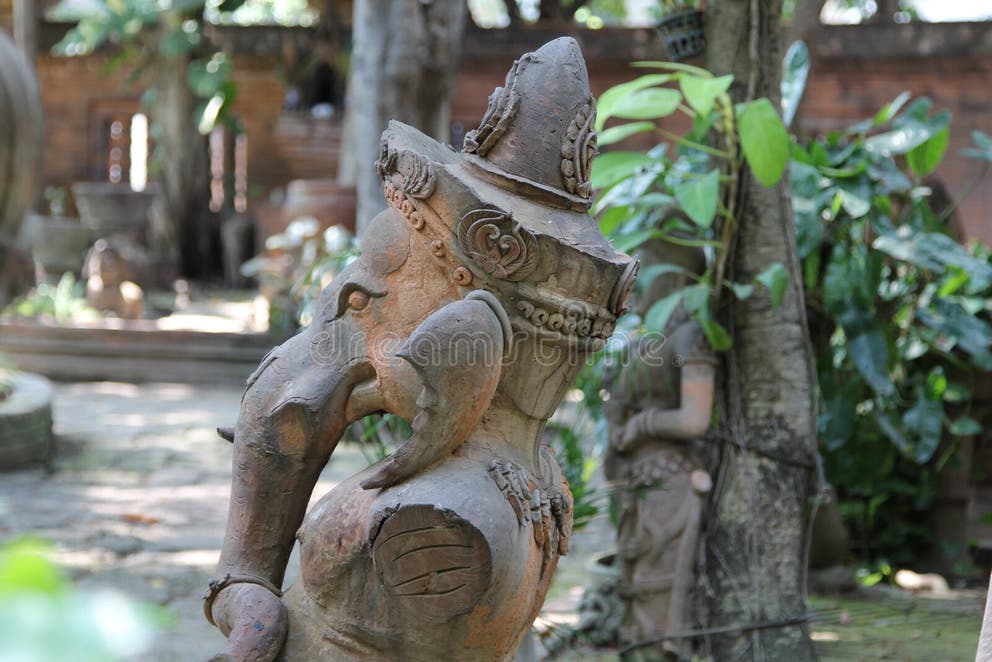 Deva statue stock photo. Image of peace, heritage, plaster - 53024138