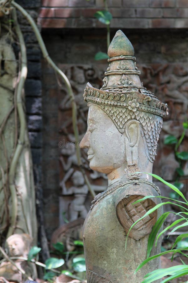 Old deva statue stock image. Image of ancient, heritage - 122995567