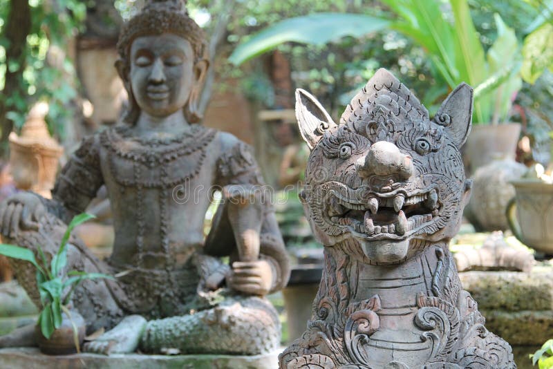 Deva statue stock photo. Image of asia, peace, clay, deva - 53005058