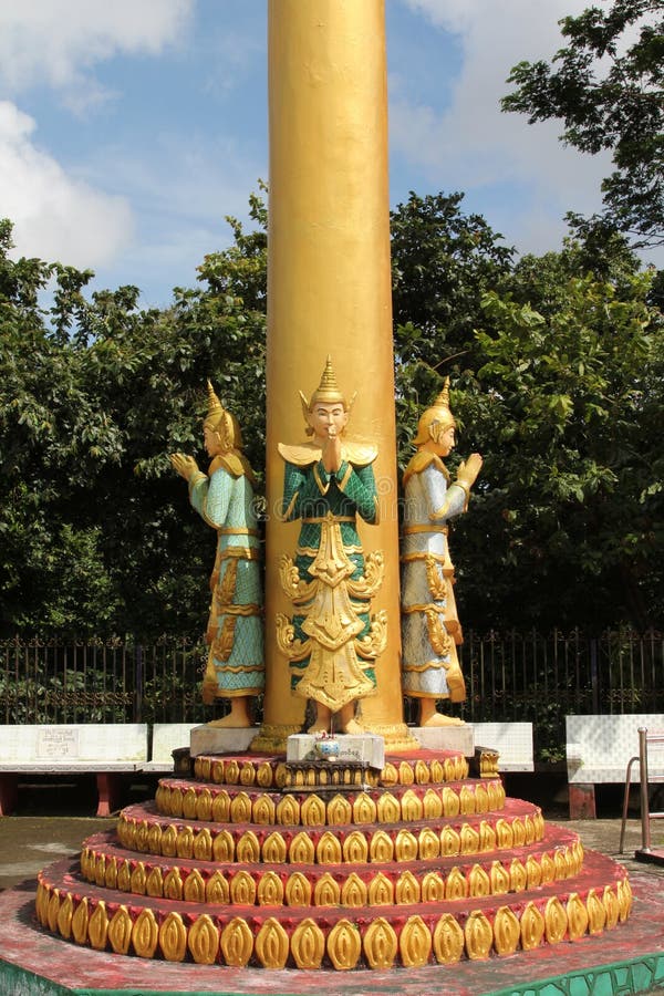 Deva statue. stock image. Image of decor, ancient, prayer - 46670045