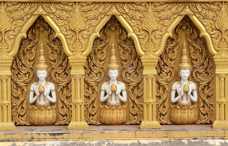 Deva statue in the temple stock image. Image of structure - 221734199