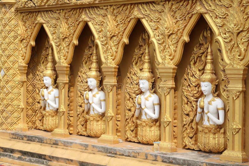 Deva statue. stock image. Image of decor, ancient, prayer - 46670045