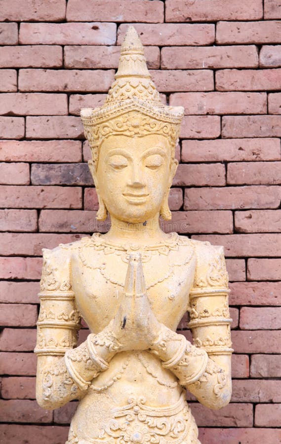 Deva stutue standing stock image. Image of siam, culture - 112114977