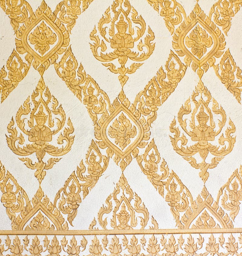 Deva or Angle Statue Golden Triangle Thailand Stock Photo - Image of ...