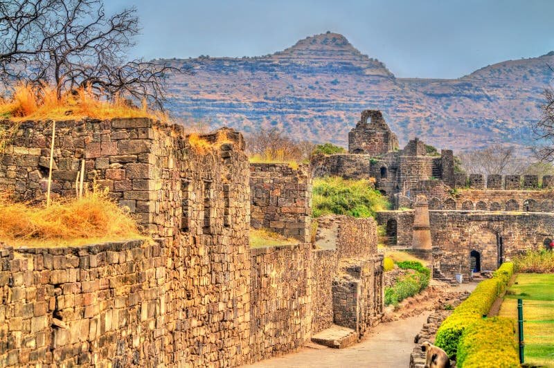 Devagiri Fort in Daulatabad - Maharashtra, India Stock Image - Image of ...