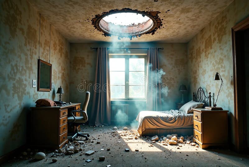 A Devastated Bedroom Aftermath of a Bomb Blast a Powerful Visual of ...