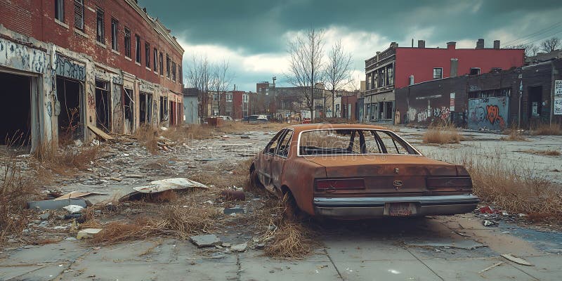 Devastating Aftermath Images of Urban Destruction Stock Illustration ...