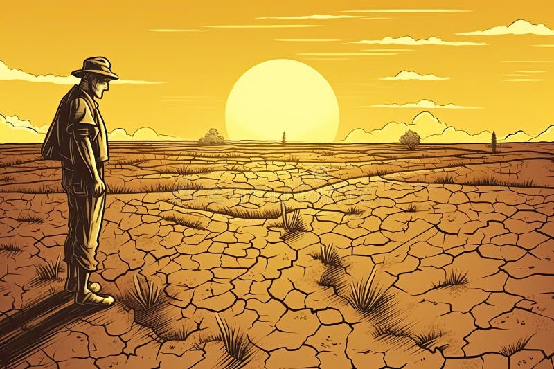 Farmer Drought Stock Illustrations – 305 Farmer Drought Stock ...