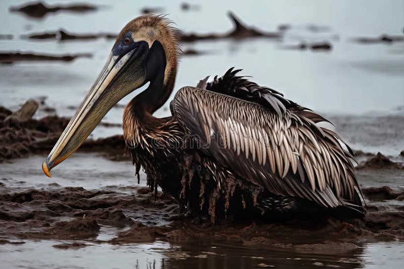 Devastating Effects of Oil Spills on Wildlife - Generative AI Stock ...