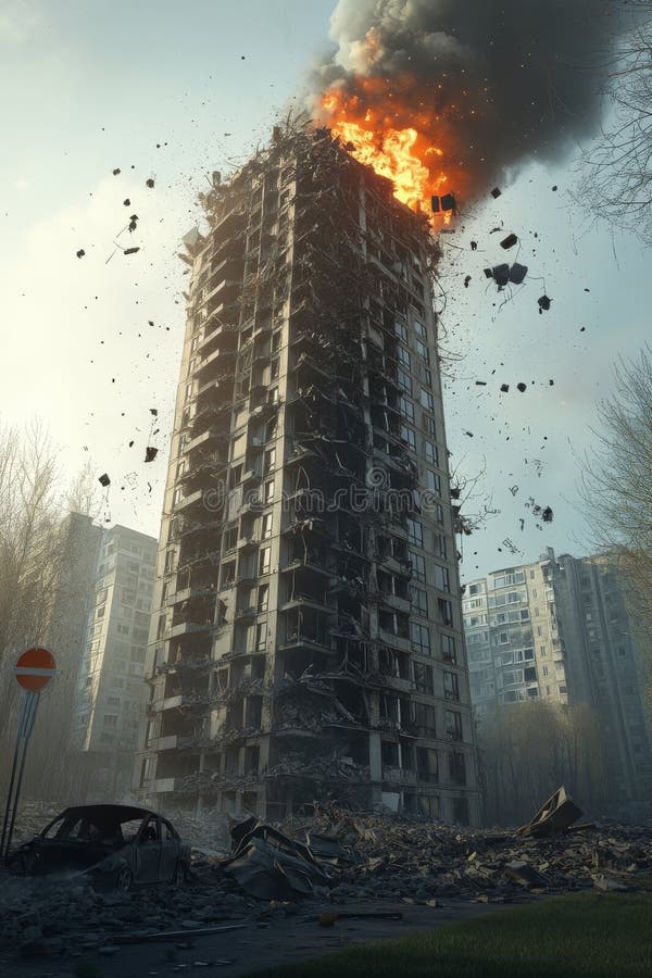 A Devastating Explosion Brought Down a Skyscraper in a Fiery ...