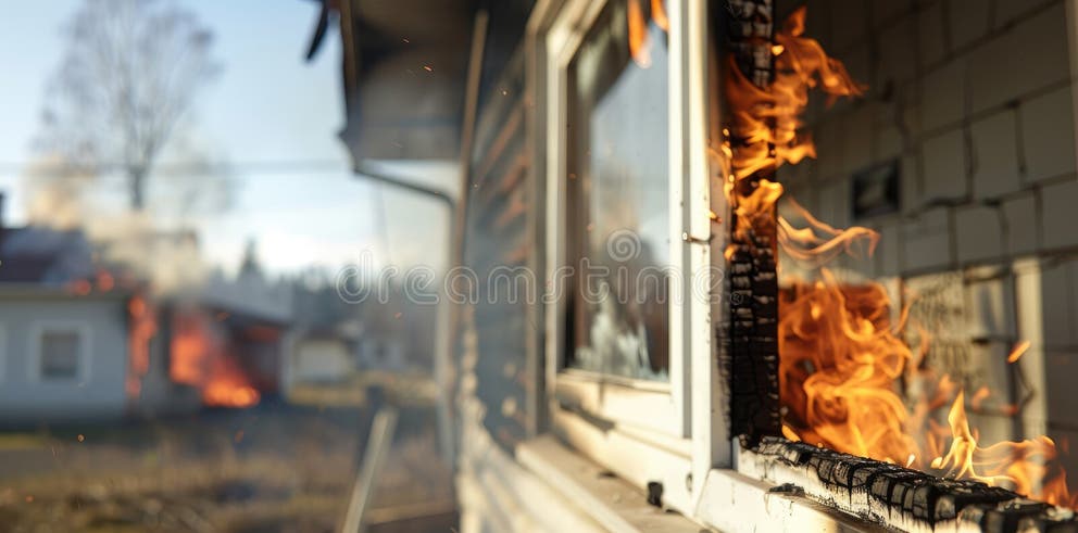 A Devastating Fire Engulfs a Residential Area, Showcasing the Aftermath of Negligence and ...
