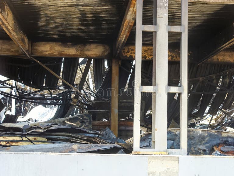 The Devastating Impact of a Fire is Visible, Showcasing the Burnt ...