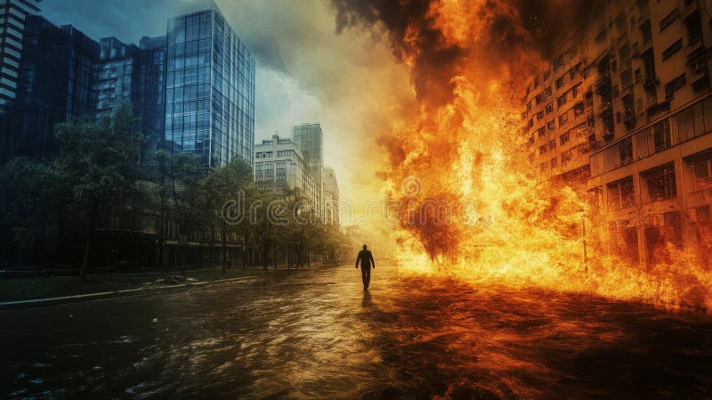 Devastating Natural Disasters Reflecting Climate Change and Global Warming Impact Stock ...