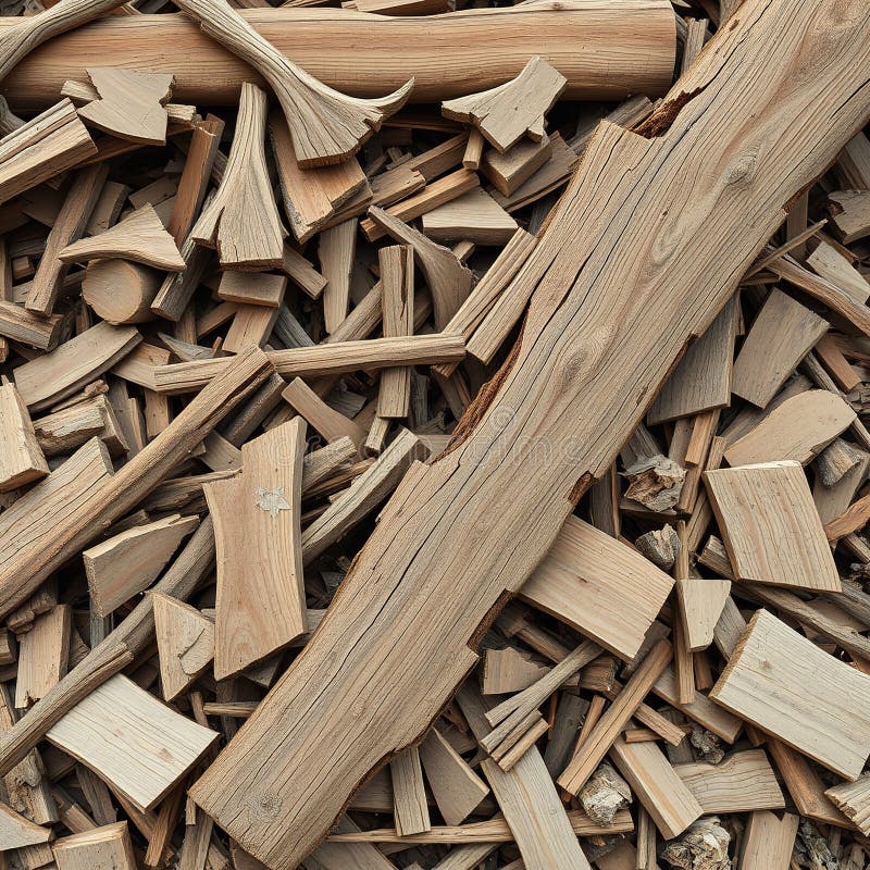 A Devastating Scene Scattered Wood Debris Marks the Aftermath of a ...