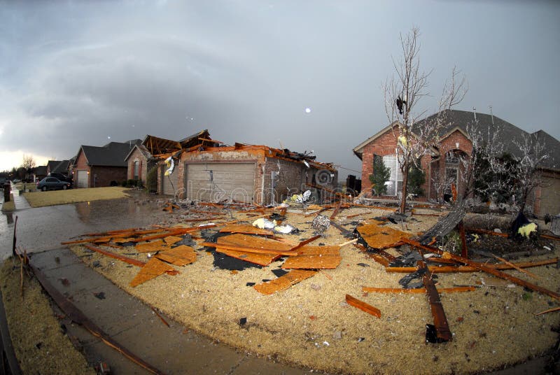 Tornado Damage from Spring Thunder Storms Editorial Stock Photo - Image ...