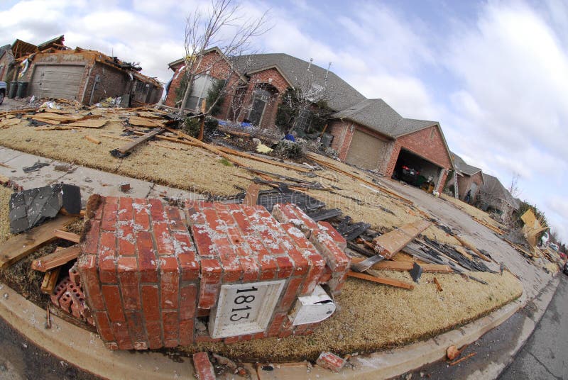 Tornado Damage from Spring Thunder Storms Editorial Photography - Image ...