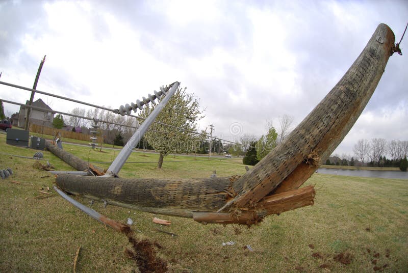 Tornado Damage from Spring Thunder Storms Editorial Stock Photo - Image ...