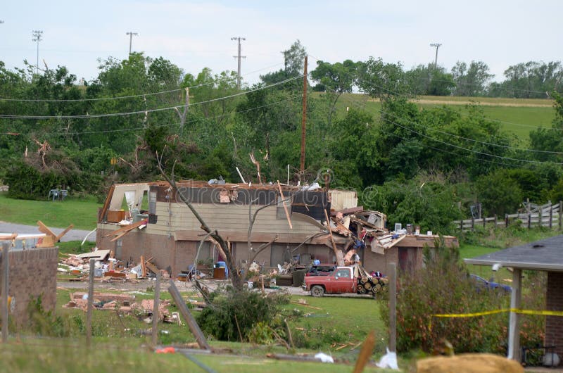 Tornado Damage from Spring Thunder Storms Editorial Image - Image of ...