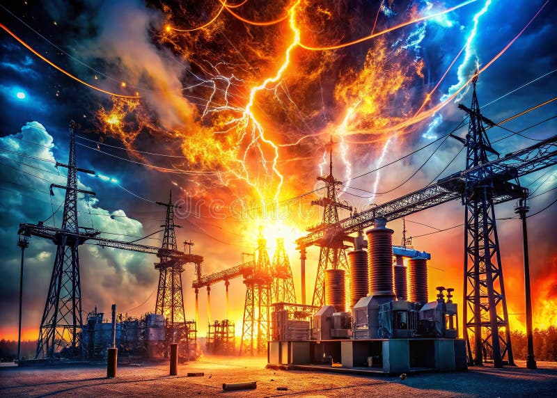 Devastating Transformer Explosion a Powerful Visual of Electrical Storm ...