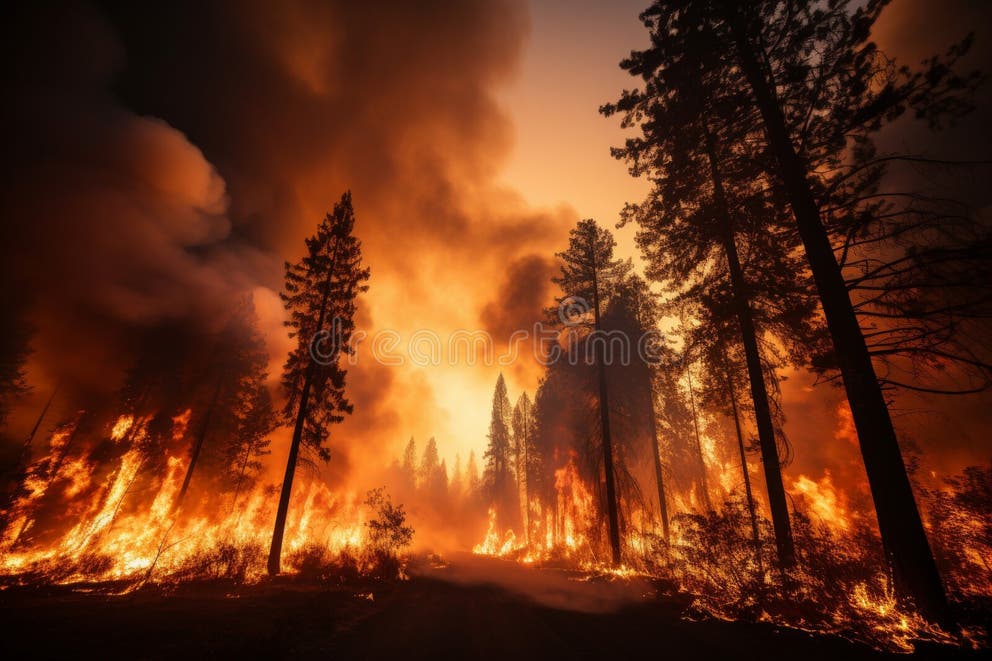 Devastating Wildfire in Dense Forest, Poses Environmental Havoc and ...