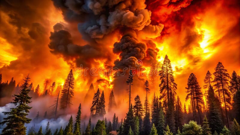 Devastating Wildfire Engulfs Forest a Heartbreaking Visual of ...