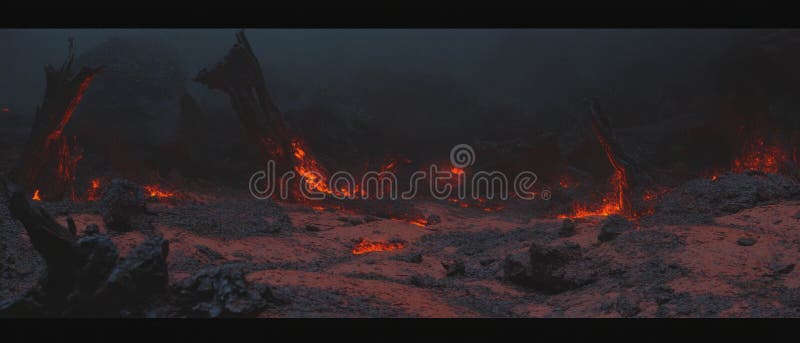 Devastation of Burnt Forests and Scorched Earth Following Widespread ...