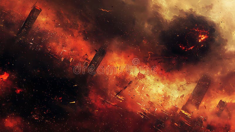 Devastation Unleashed an Apocalyptic Landscape Capturing the Chaos and ...