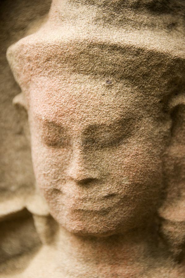 Devata Resistido Enfrenta, Pre Templo De Rup, Camboja Imagem de Stock ...