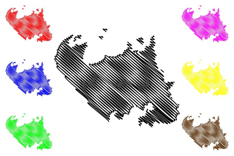 Devbhumi Dwarka District Gujarat State, Republic of India Map Vector ...