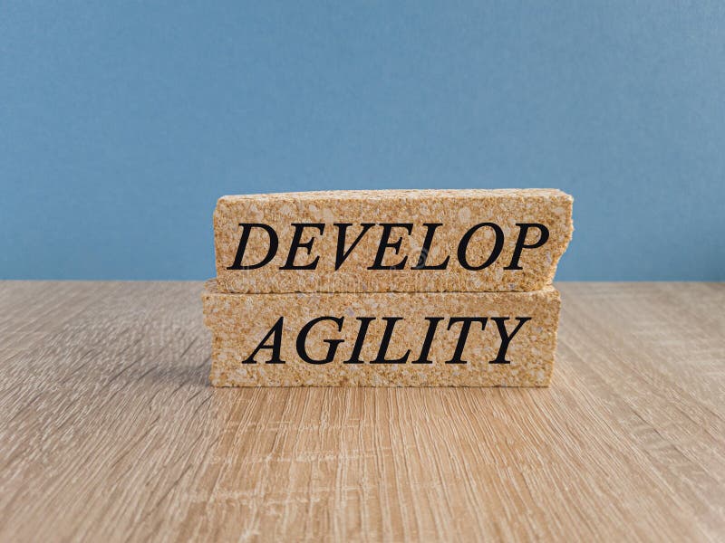 Agility Adaptive Symbol Concept Words Brick Blocks Stock Photos - Free ...