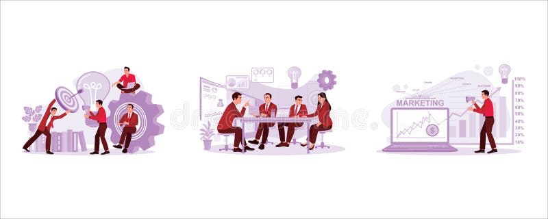 Develop a Business Marketing Development Plan. Plan Marketing Improvements Stock Vector ...