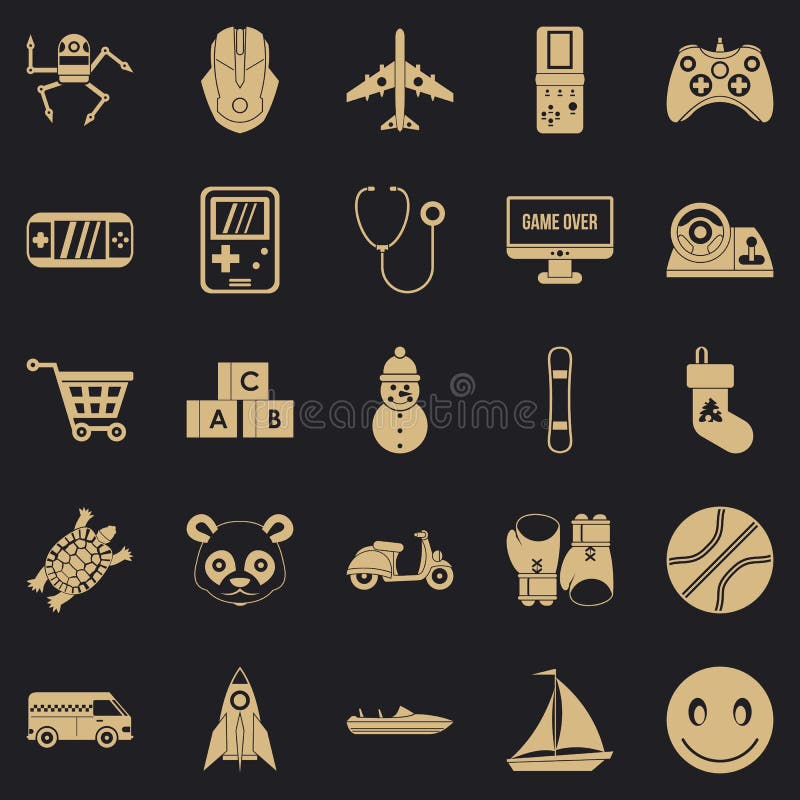 Develop Child Icons Set, Simple Style Stock Vector - Illustration of ... Develop Child Icons Set, Simple Style Stock Vector - Illustration of ...