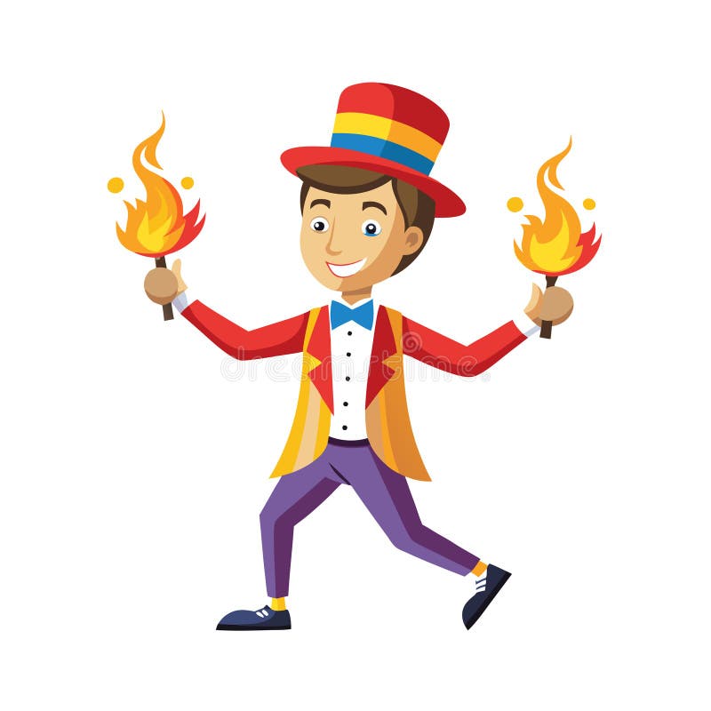 Develop a Whimsical Street Performer Character Stock Vector ...