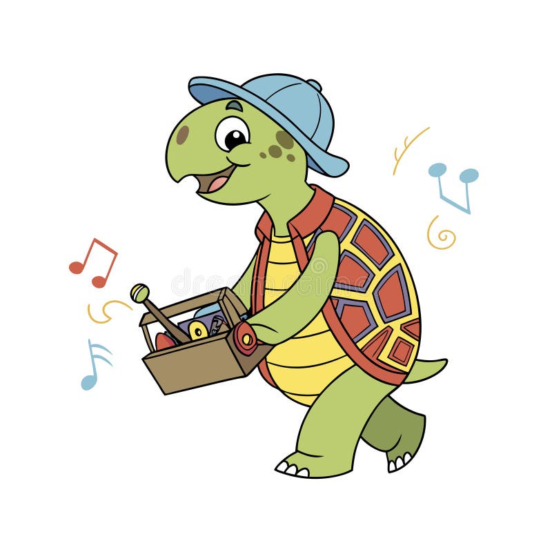 Develop a Whimsical Tango the Tortoise Tuner Stock Vector ...