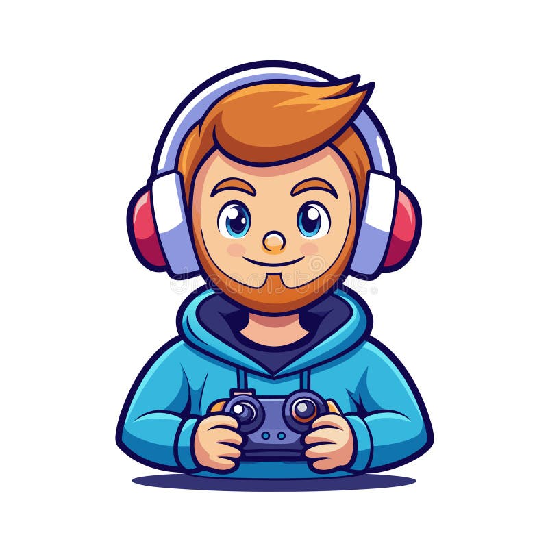Develop a Whimsical Tech Savvy Gamer Character Stock Vector ...