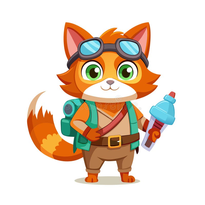 Develop a Whimsical Twinkle the Tinkerer Cat Stock Vector ...