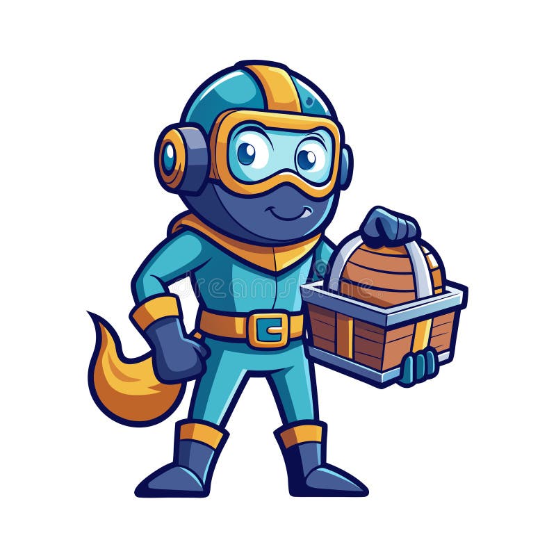 Develop a Whimsical Underwater Explorer Character Stock Vector ...