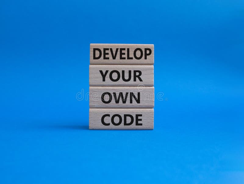 Develop Your Own Code Symbol. Concept Words Develop Your Own Code on ... Develop Your Own Code Symbol. Concept Words Develop Your Own Code on ...