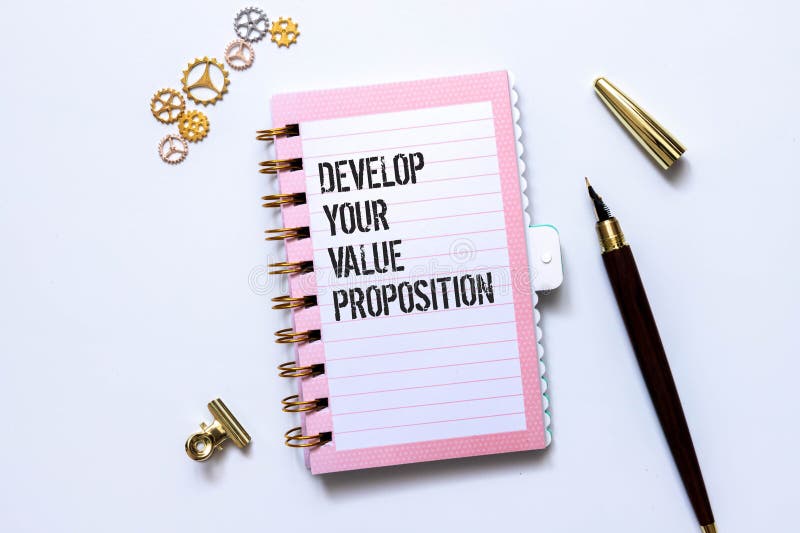 Develop Your Value Proposition Word. Business Marketing Words ...
