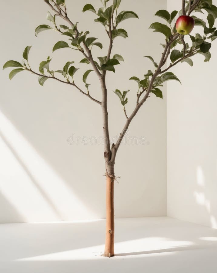 A Developed Graft Connected To a Fully Grown Apple Tree. Stock Photo ...