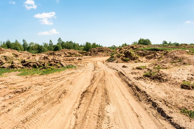 Developed Sand Pit, Place for Construction Site, Construction ...