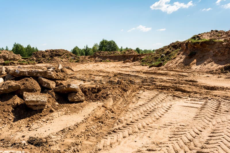 Developed Sand Pit, Place for Construction Site, Construction ...