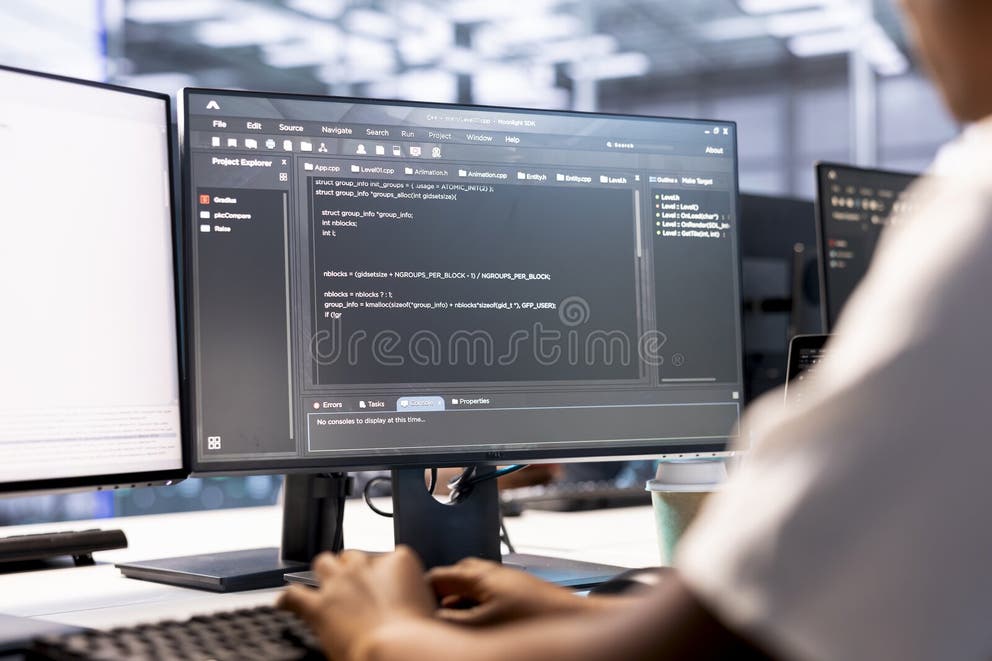 Woman Working in Server Farm, Mending Equipment Stock Photo - Image of engineer, logs: 356805900