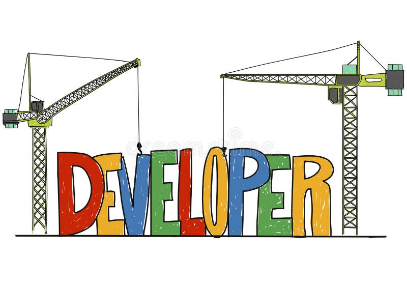 Developer Development Improve Skill Management Concept Stock ...