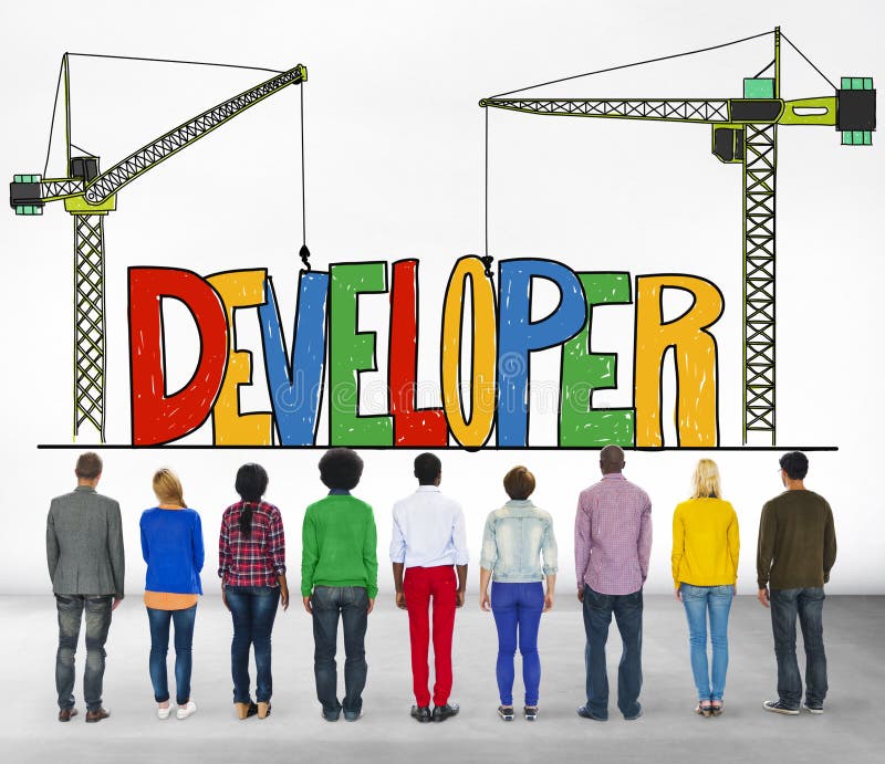 Developer Development Improve Skill Mangement Concept Stock Image ...