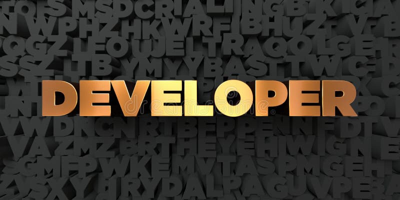 Developer Text Written On Programming Code Abstract Technology Background Of Software Developer